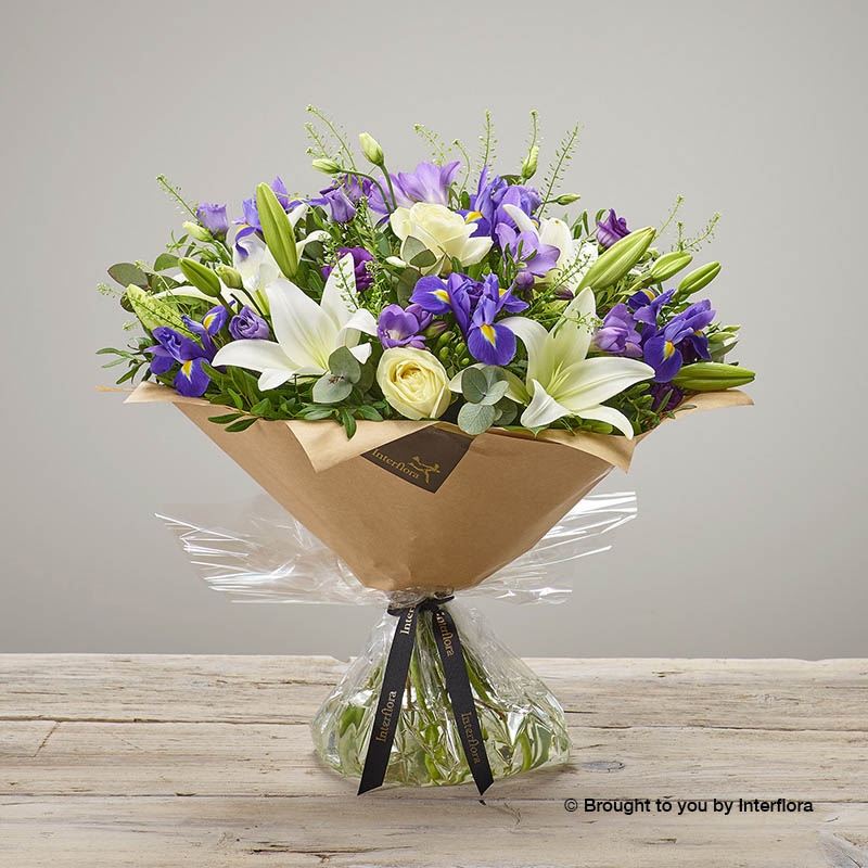 Violet Vibes Hand tied – buy online or call 0161 633 5842